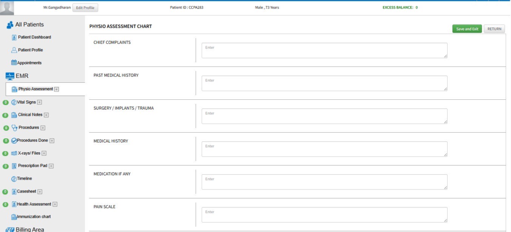 Physiotherapy Clinic & Practice Management Software